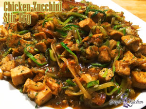 Chicken Zucchini Stir Fry - Greg's Cumberlachia Kitchen